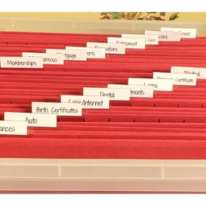 Household Filing System , Home Documents File Box , Important Document ...