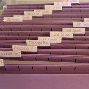 Kids File Box Labels School Memory Box Labels Milestone | Etsy