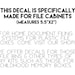 Home Documents Labels Household Filing Decal File Cabinet - Etsy