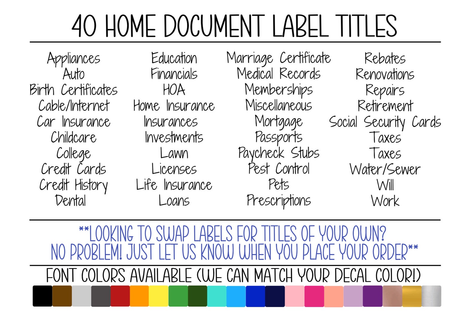 House Warming Gifts New Home Home Filing System Home - Etsy