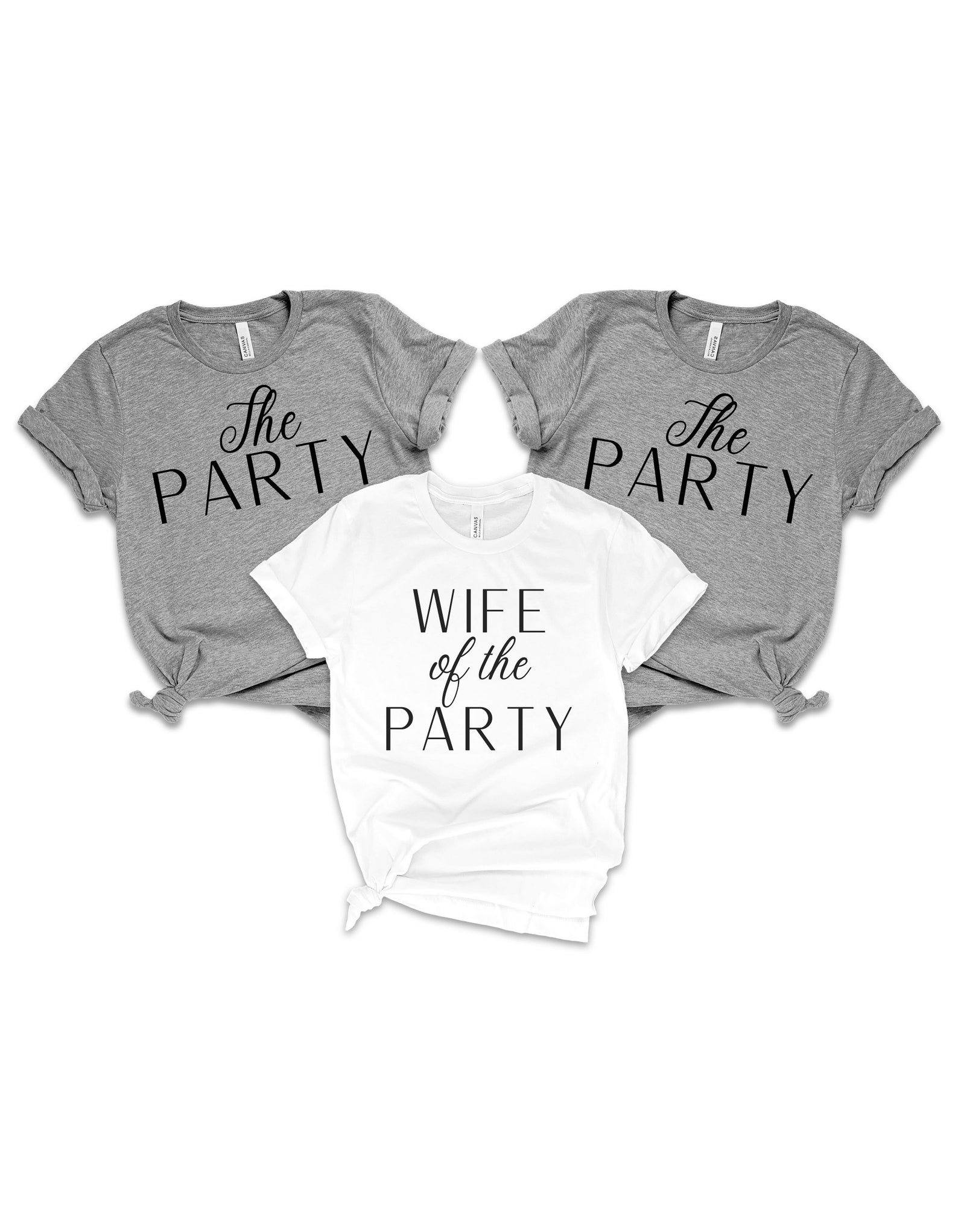 Wife Of The Party Tees Bachelorette Party Tees Bridal Party Etsy