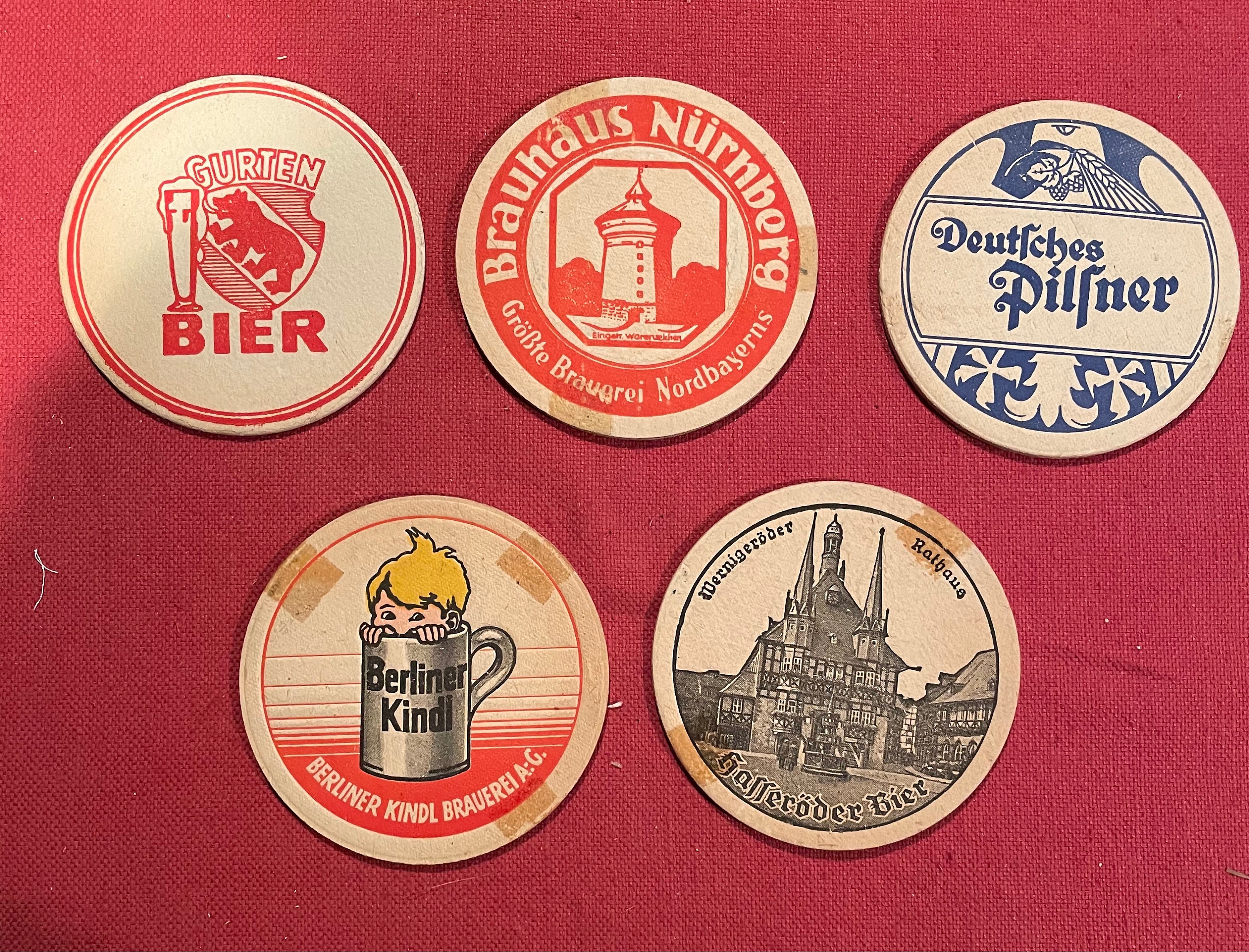 German Bier Coasters VINTAGE LOT OF 5 - Etsy