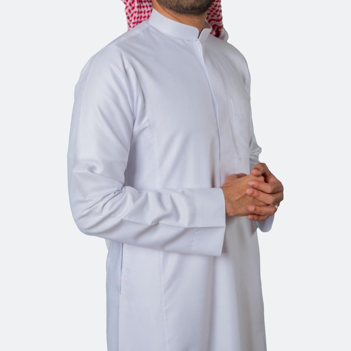 Nusuki Men White Jubbah | Men White Thobe | Nusuki Plain White Thobe ...