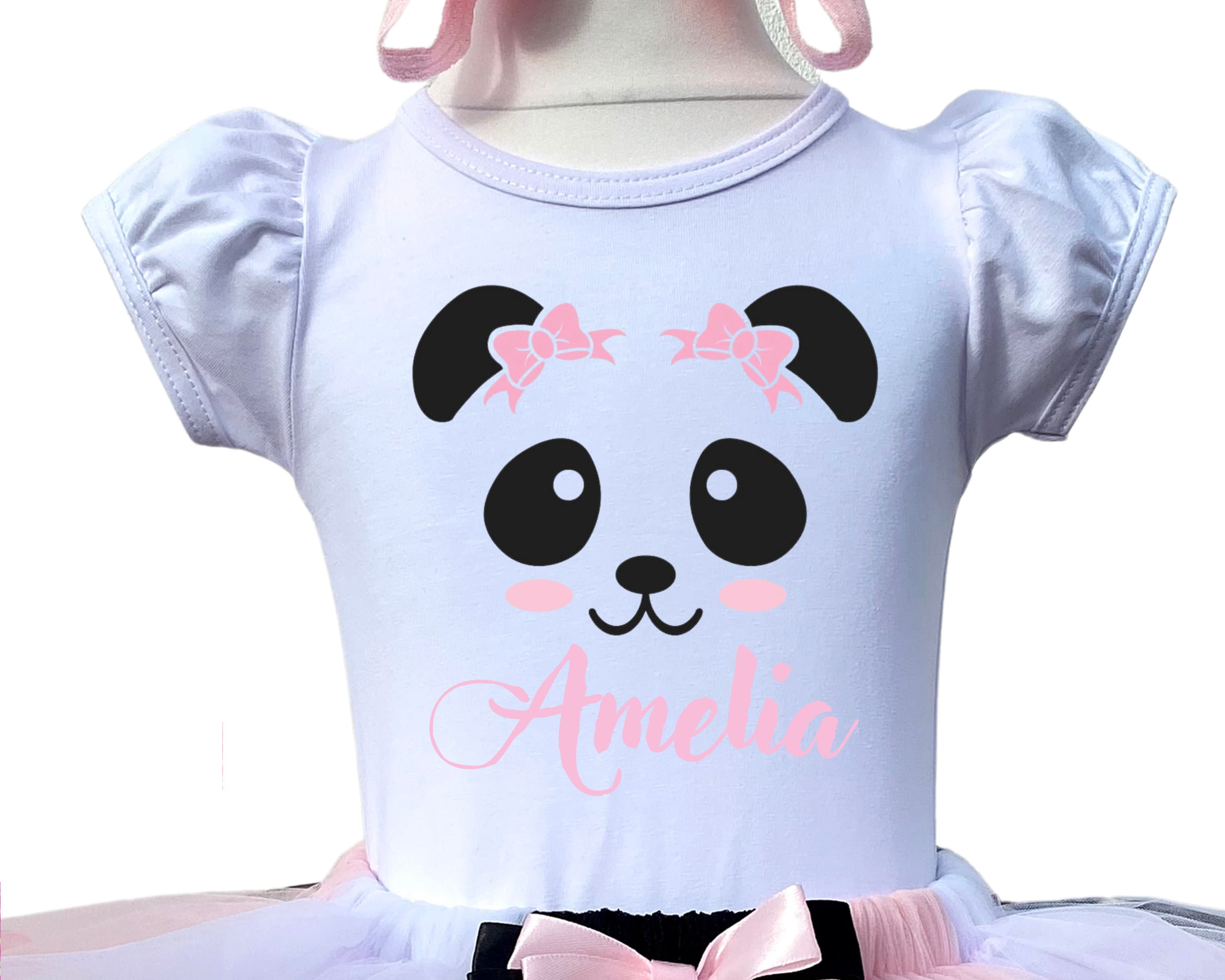 Panda Birthday Outfit-panda Baby Dress-panda Tutu-party - Etsy