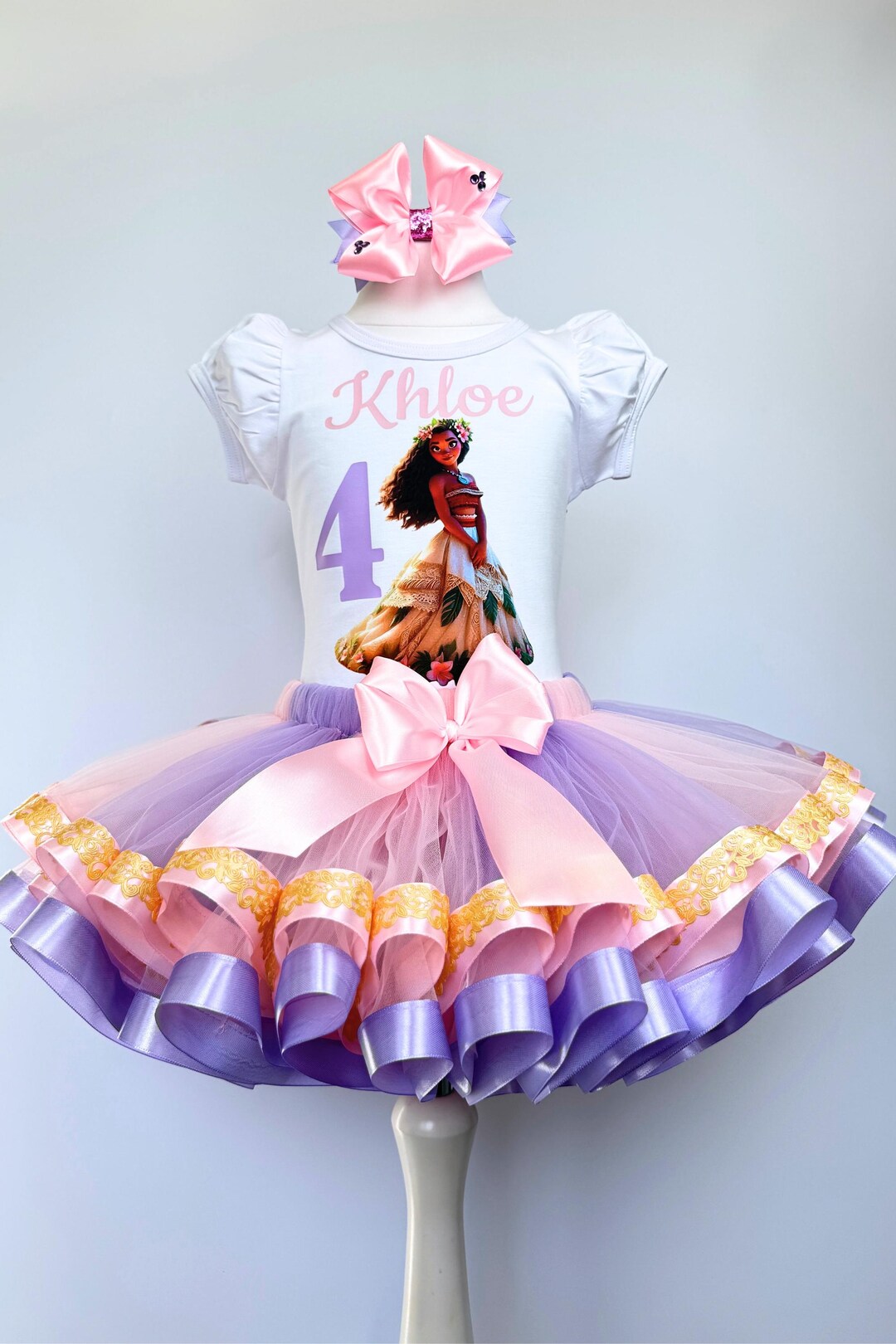 Moana Birthday Outfit-moana Tutu Set-princess Baby Tutu Set-princess ...