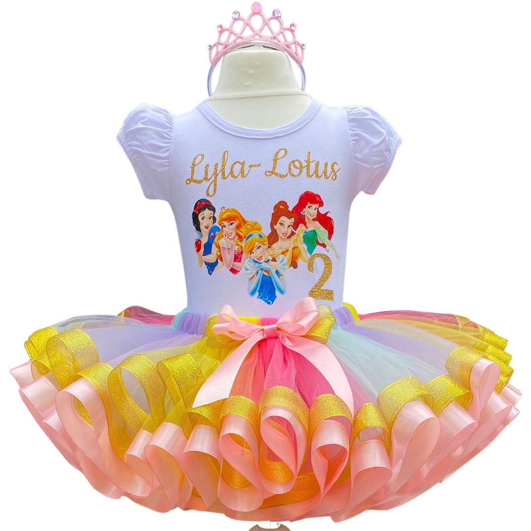 Princess Birthday Outfit -princess Girls Tutu Set-princess Party ...