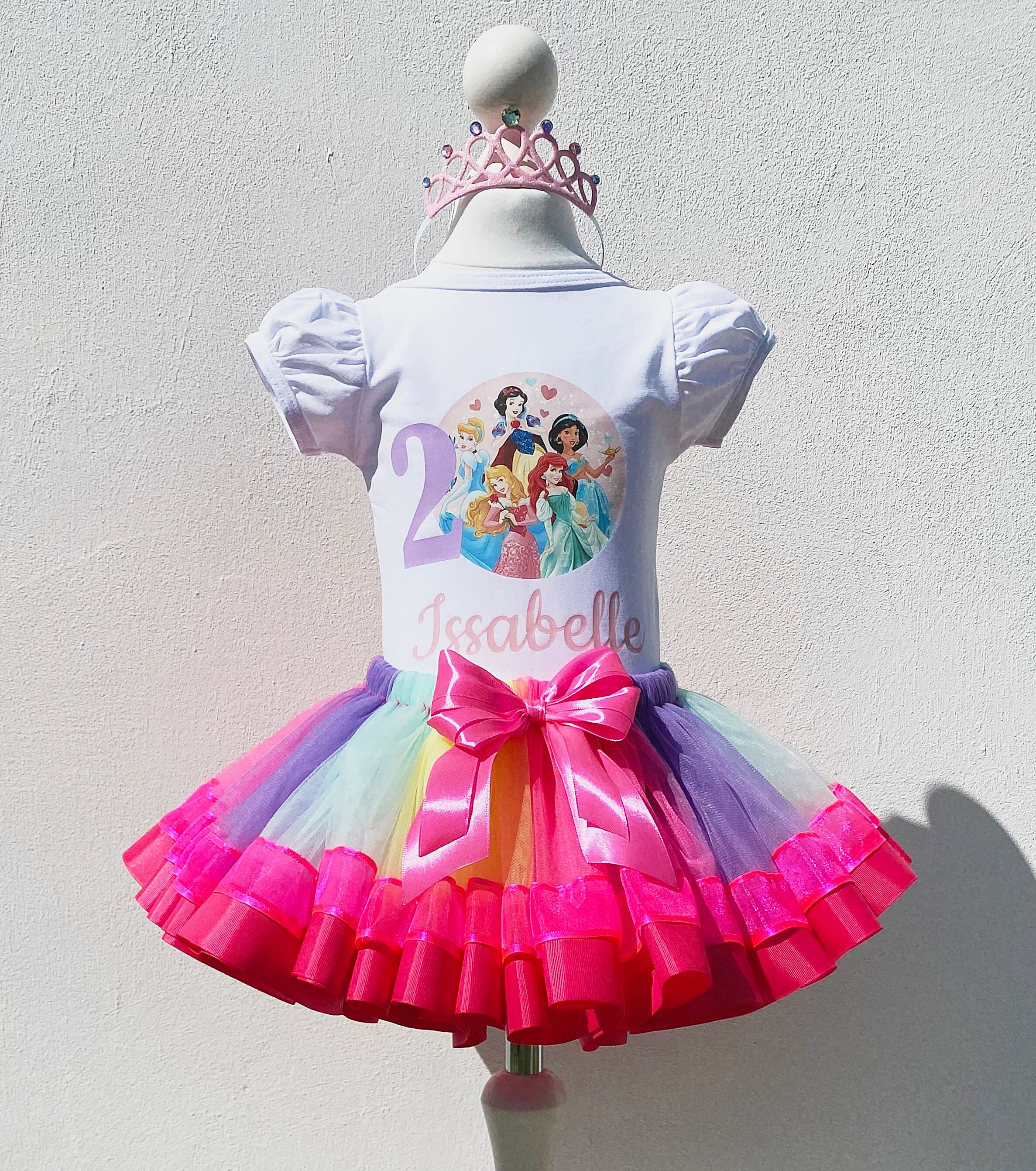 Princess Birthday Outfit princess Girls Tutu Set-princess | Etsy