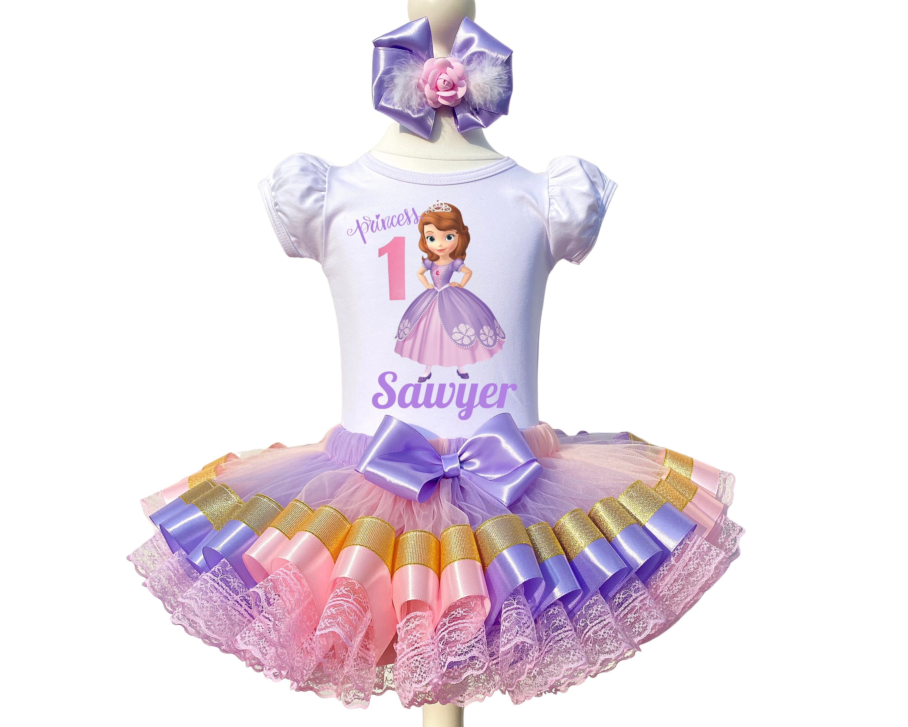 Sofia Birthday Outfit-girls Sofia Birthday Dress-sofia Tutu - Etsy