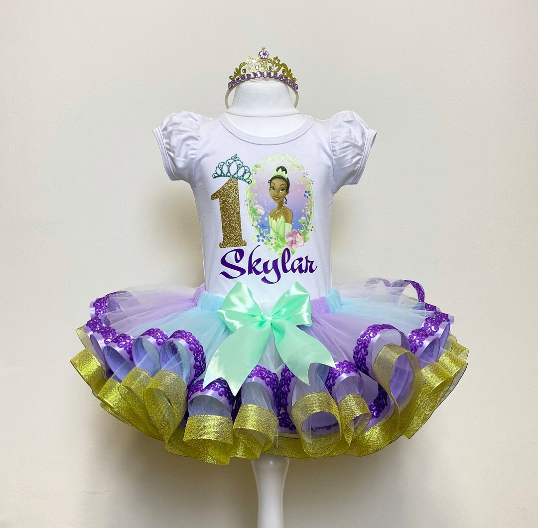Princess and Frog Birthday Outfit-frog Princess Tutu-tiana - Etsy