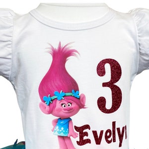 Poppy Birthday Outfit Poppy Tutu Set baby Girl Poppy Princess Costume ...