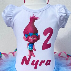 Poppy Birthday Outfit- Poppy Birthday Tutu Set- Princess Poppy Tutu ...