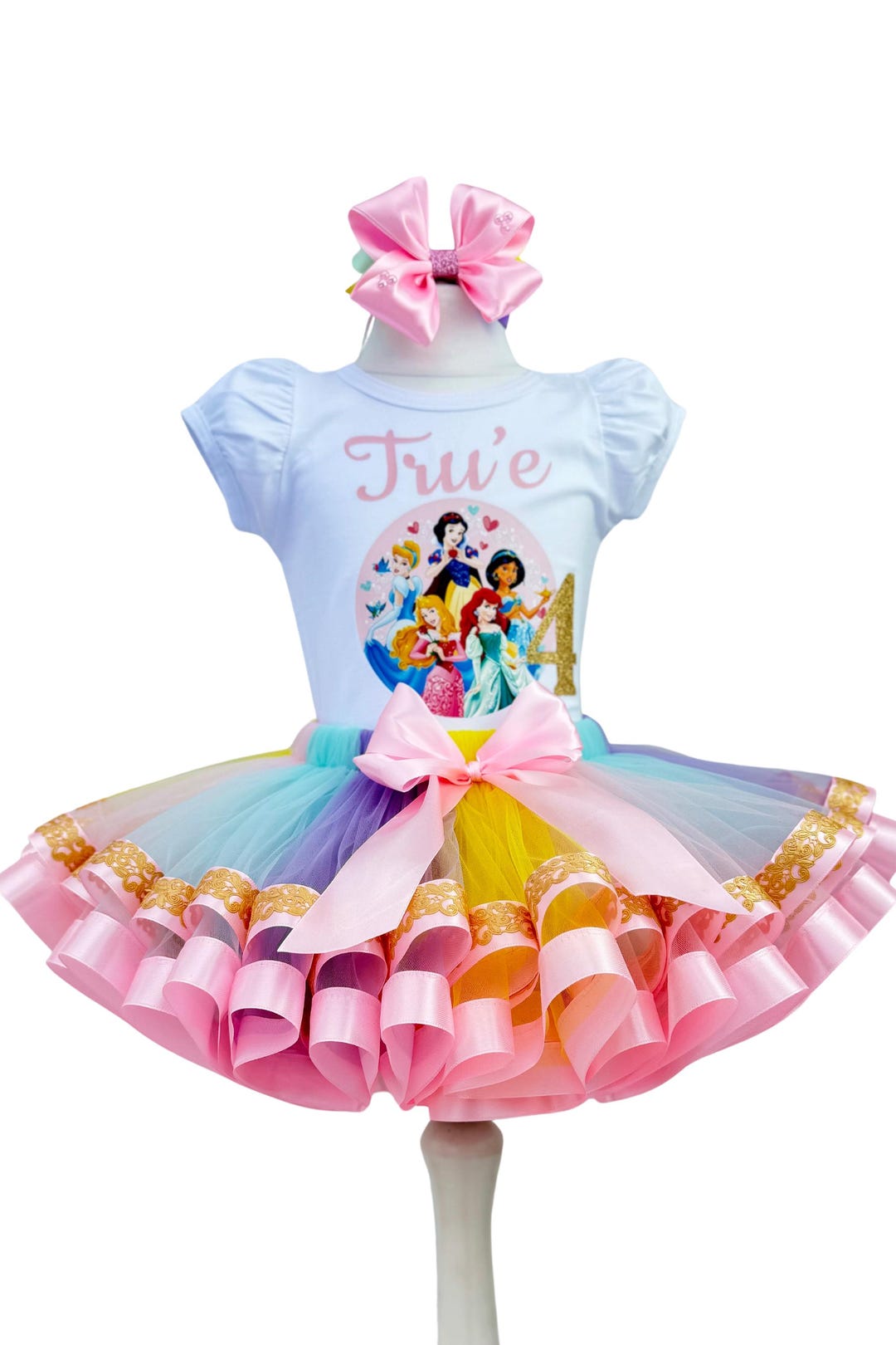 Princess Birthday Tutu Outfit: Personalized Baby Girl Party Set - Etsy