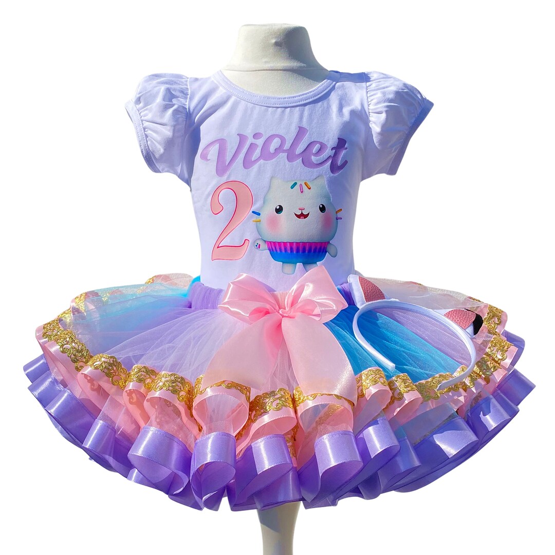 Gabby Birthday Outfit-gabby Girl Tutu Set-cakey Cat Birthday Party ...