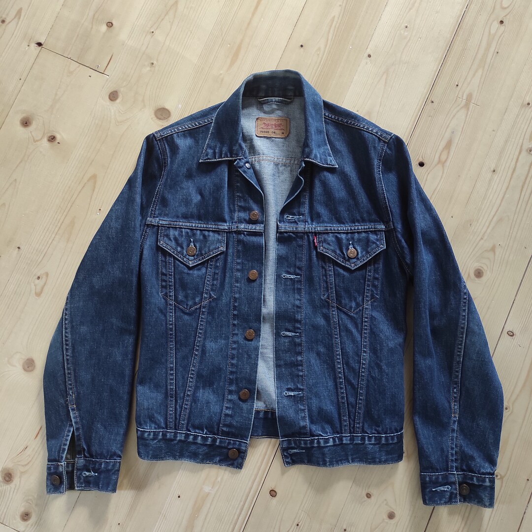 Classic 1990's Made in USA Levi's Type Iii Slim Fit 2 Pockets Light Wash Trucker Denim Jacket ...