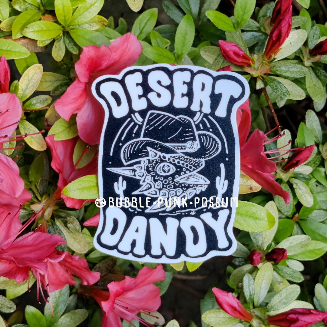 Desert Dandy Horned Lizard Sticker: Waterproof Vinyl Decal - Etsy
