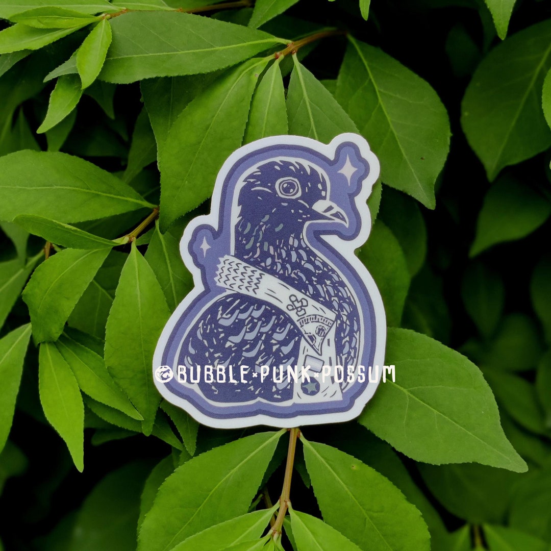 Punk Pigeon Sticker - Waterproof Vinyl - PVC Free - Water Bottle and ...