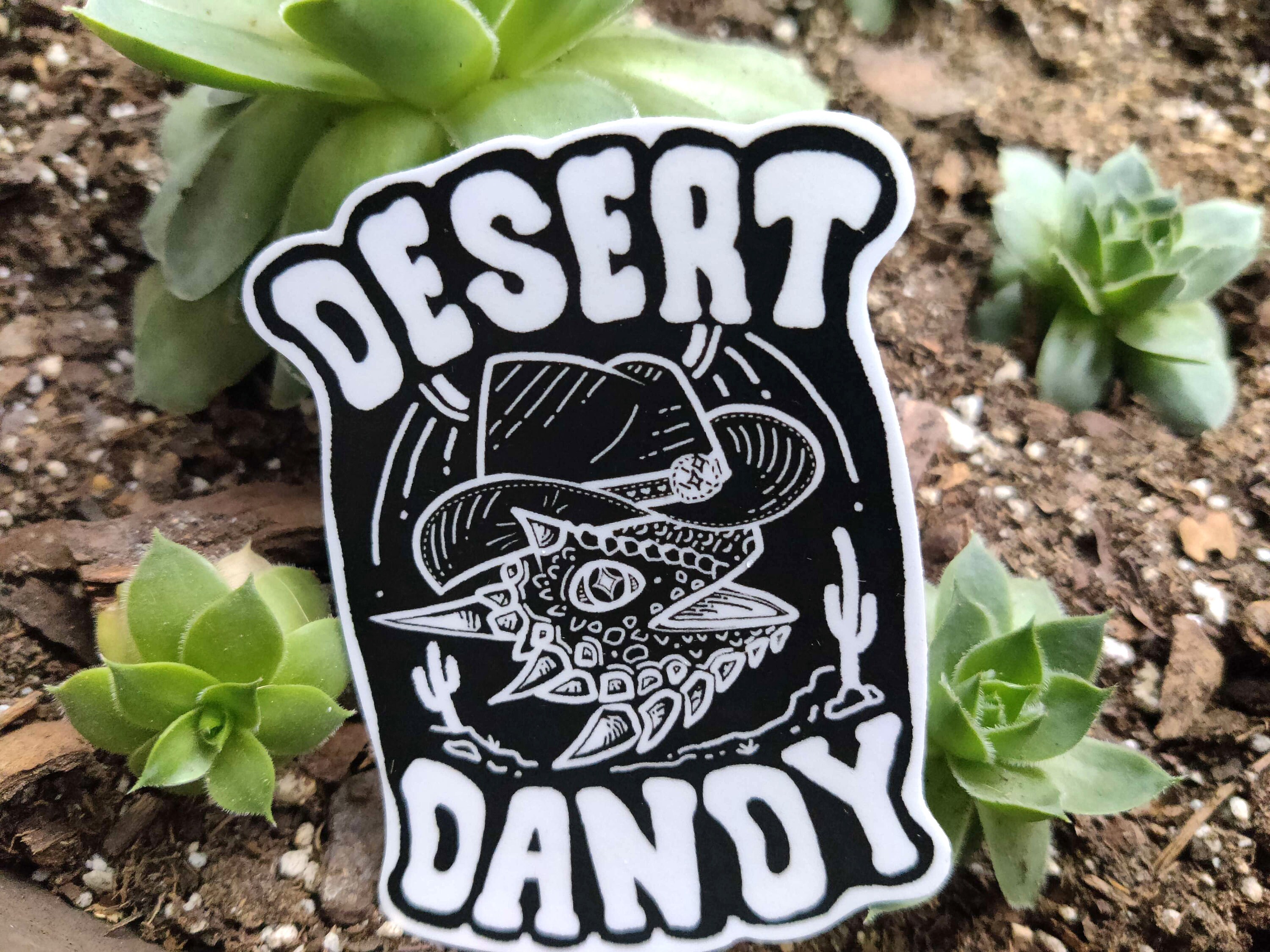 Desert Dandy Horned Lizard Sticker Waterproof Vinyl PVC - Etsy