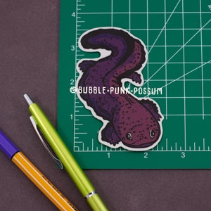 Hellbender Salamander Sticker - Endangered Midwest Species - North ...