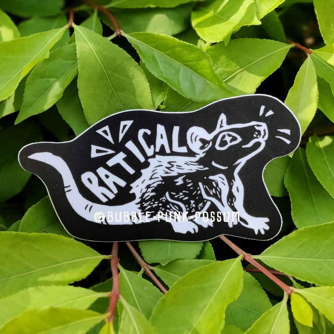Radical Rat Sticker - Waterproof Vinyl - PVC Free - Water Bottle and ...