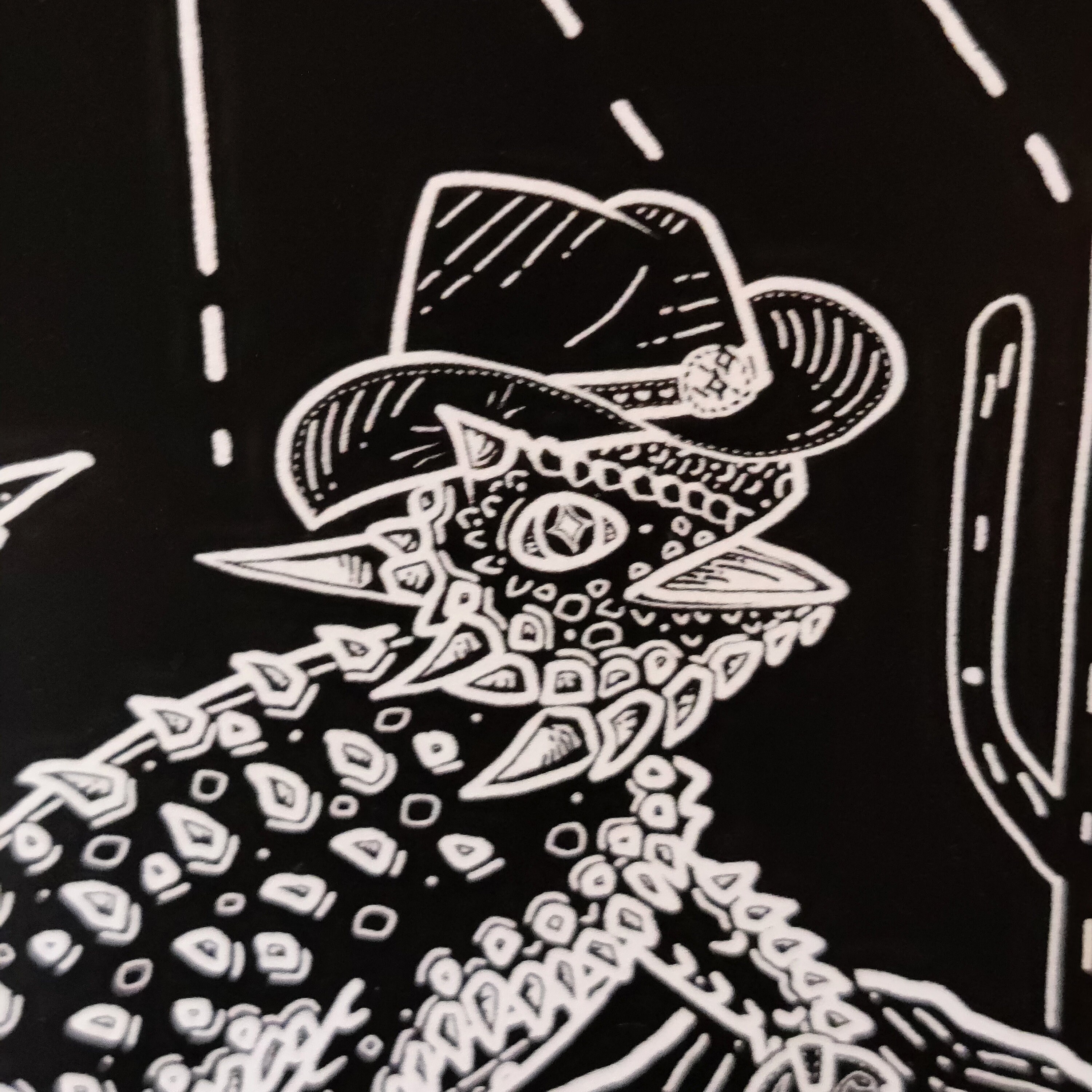 Horned Lizard Print Desert Dandy Just a Fashionable Little Guy Making ...