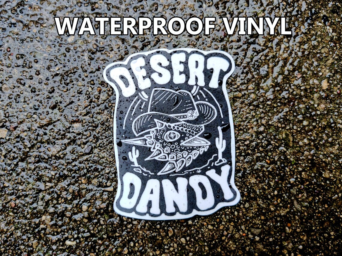 Desert Dandy Horned Lizard Sticker Waterproof Vinyl PVC - Etsy