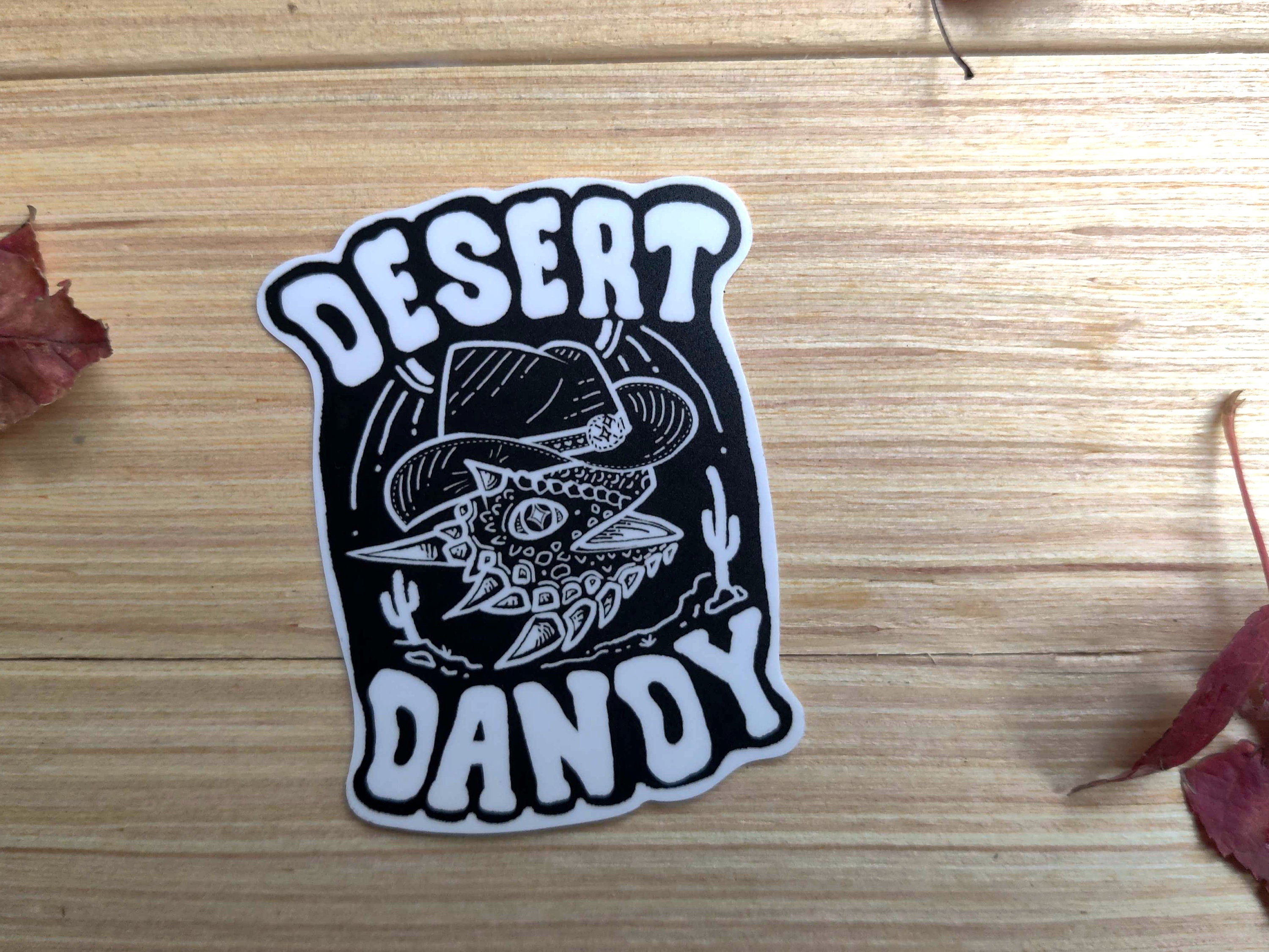 Desert Dandy Horned Lizard Sticker Waterproof Vinyl PVC - Etsy
