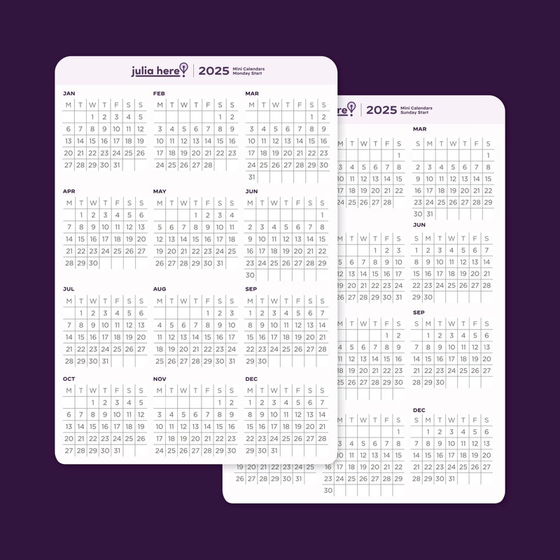 Bullet Journal Stickers Calendar - Etsy