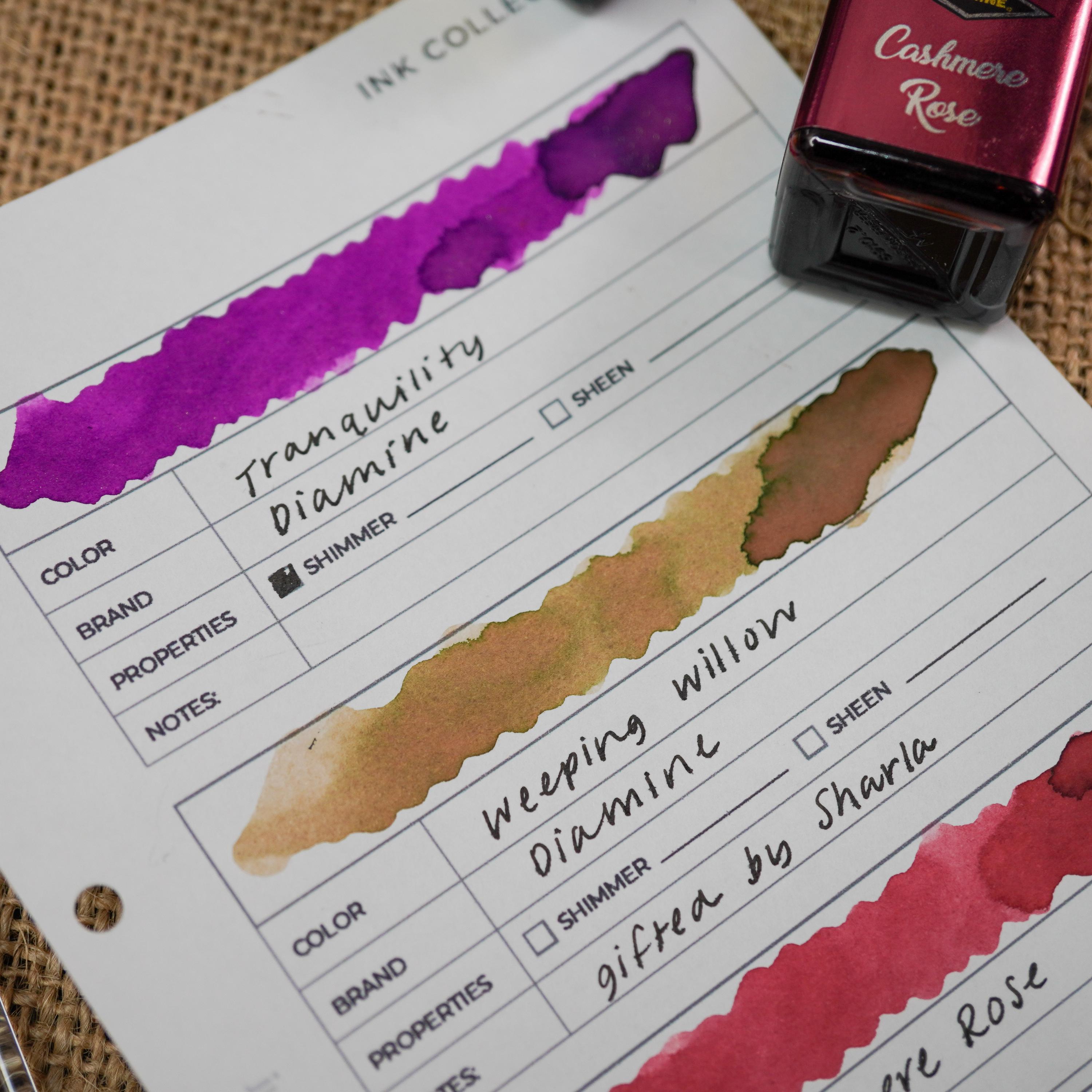 Fountain Pen & Ink Directory Journal · Inserts · DIGITAL DOWNLOAD ...