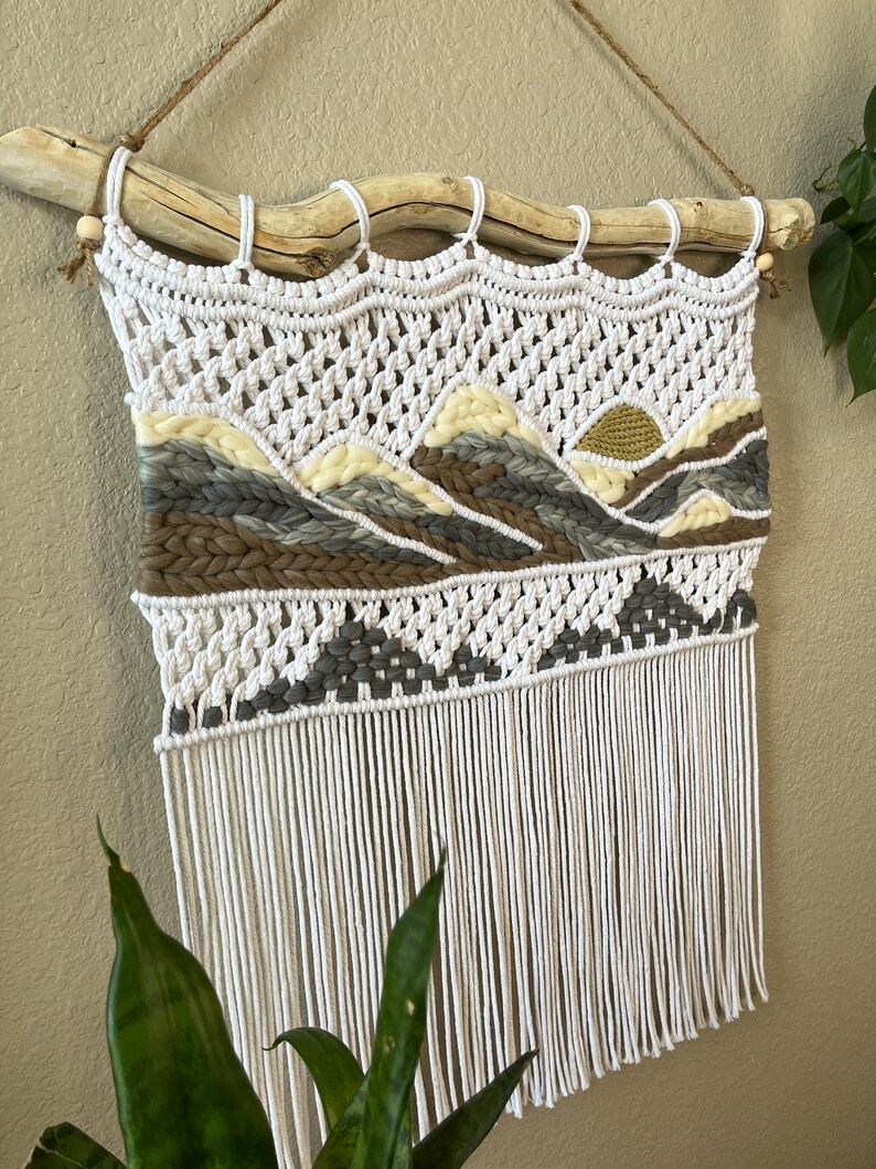 Cascading Mountains Macrame Wall Hanging - Etsy