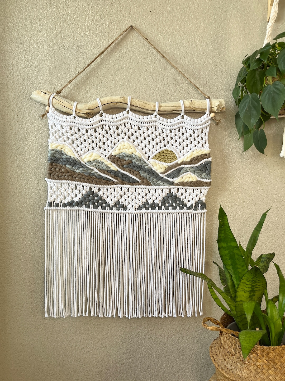 Cascading Mountains Macrame Wall Hanging - Etsy