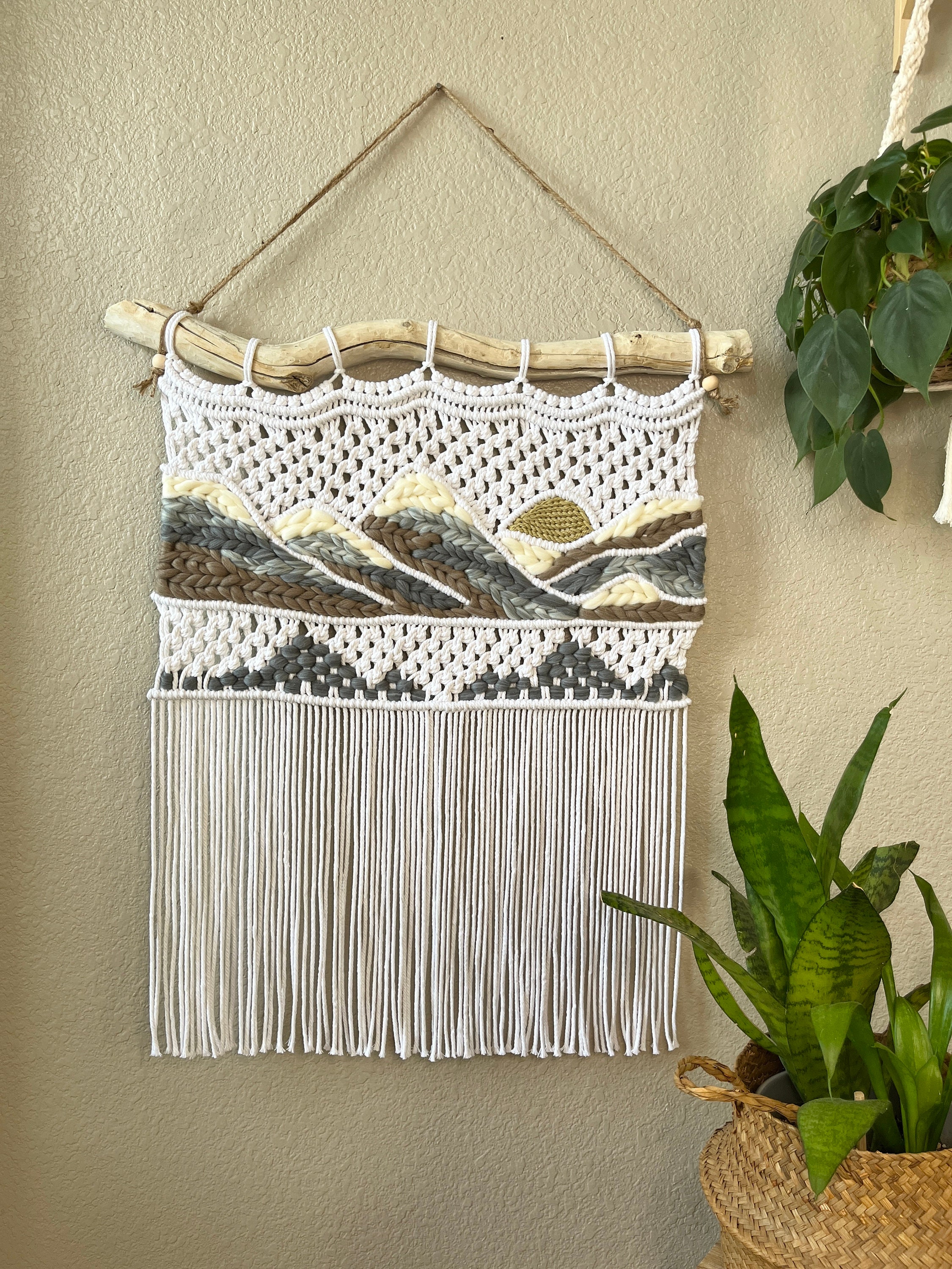 Cascading Mountains Macrame Wall Hanging - Etsy