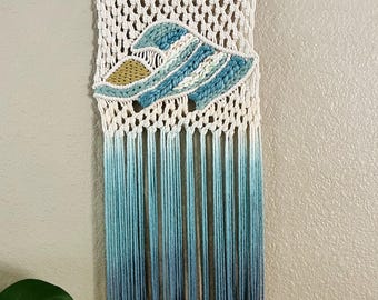 Triple Ocean Wave Macrame Wall Hanging - Etsy