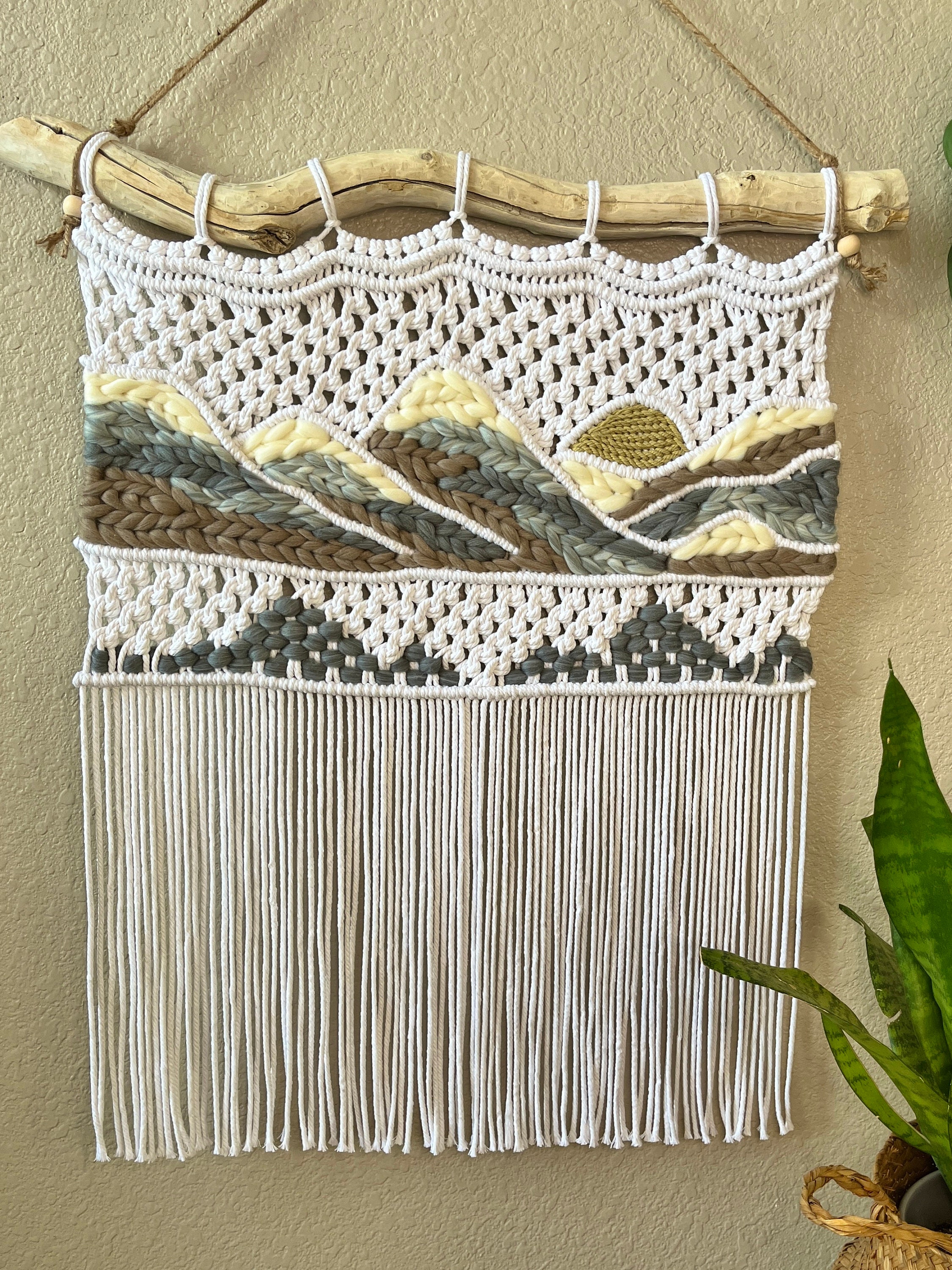 Cascading Mountains Macrame Wall Hanging - Etsy
