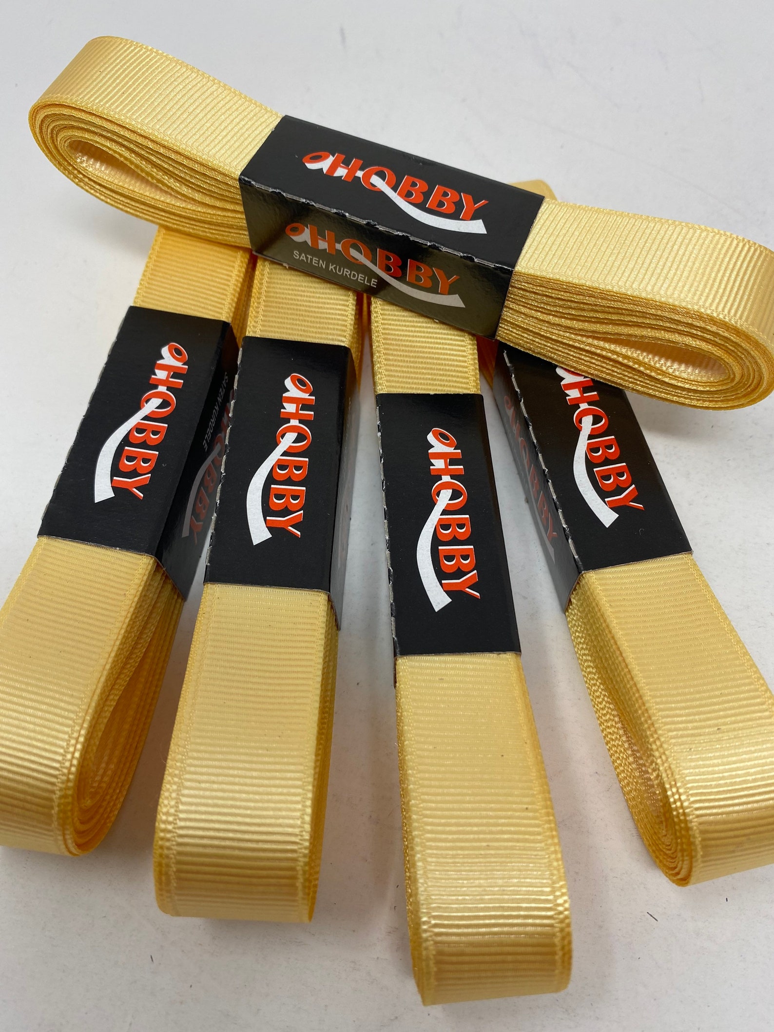 7/8 Inch 20mm GROSGRAIN Ribbon 100% POLYESTER More Than 10 Yards YELLOW ...