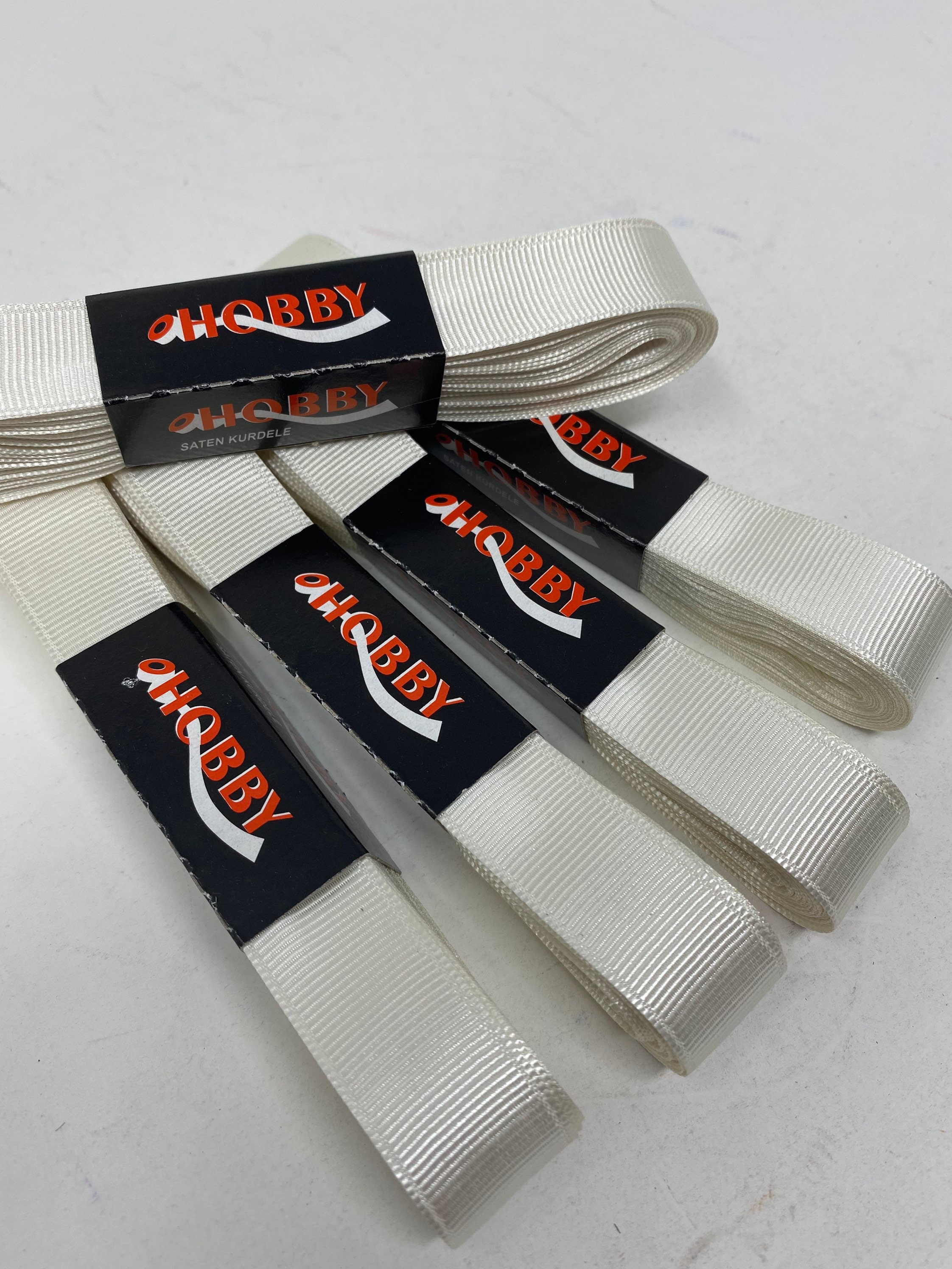 7/8 Inch 20mm GROSGRAIN Ribbon 100% POLYESTER More Than 10 Yards IVORY ...