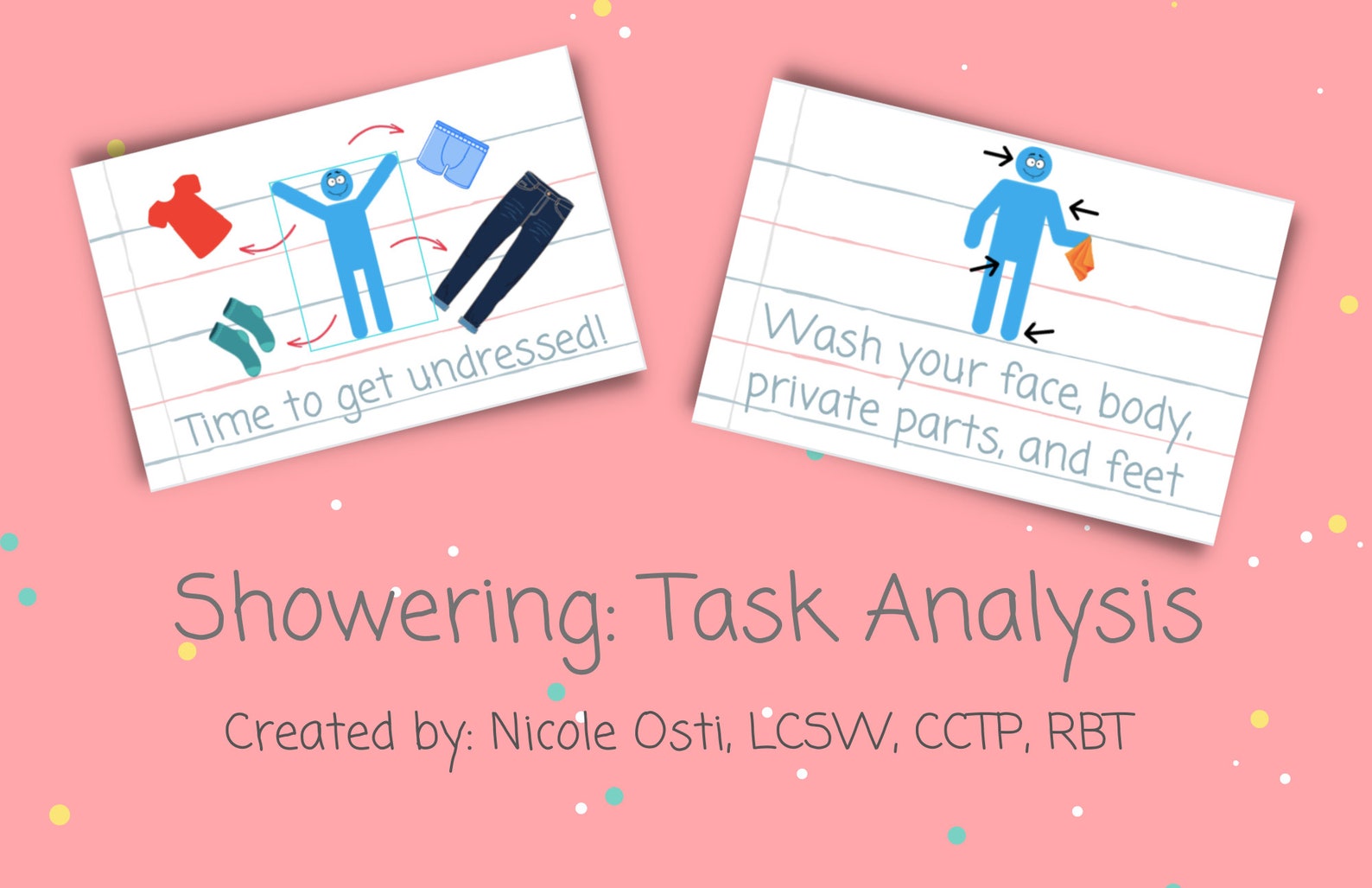 Showering: A Task Analysis for Children | Etsy