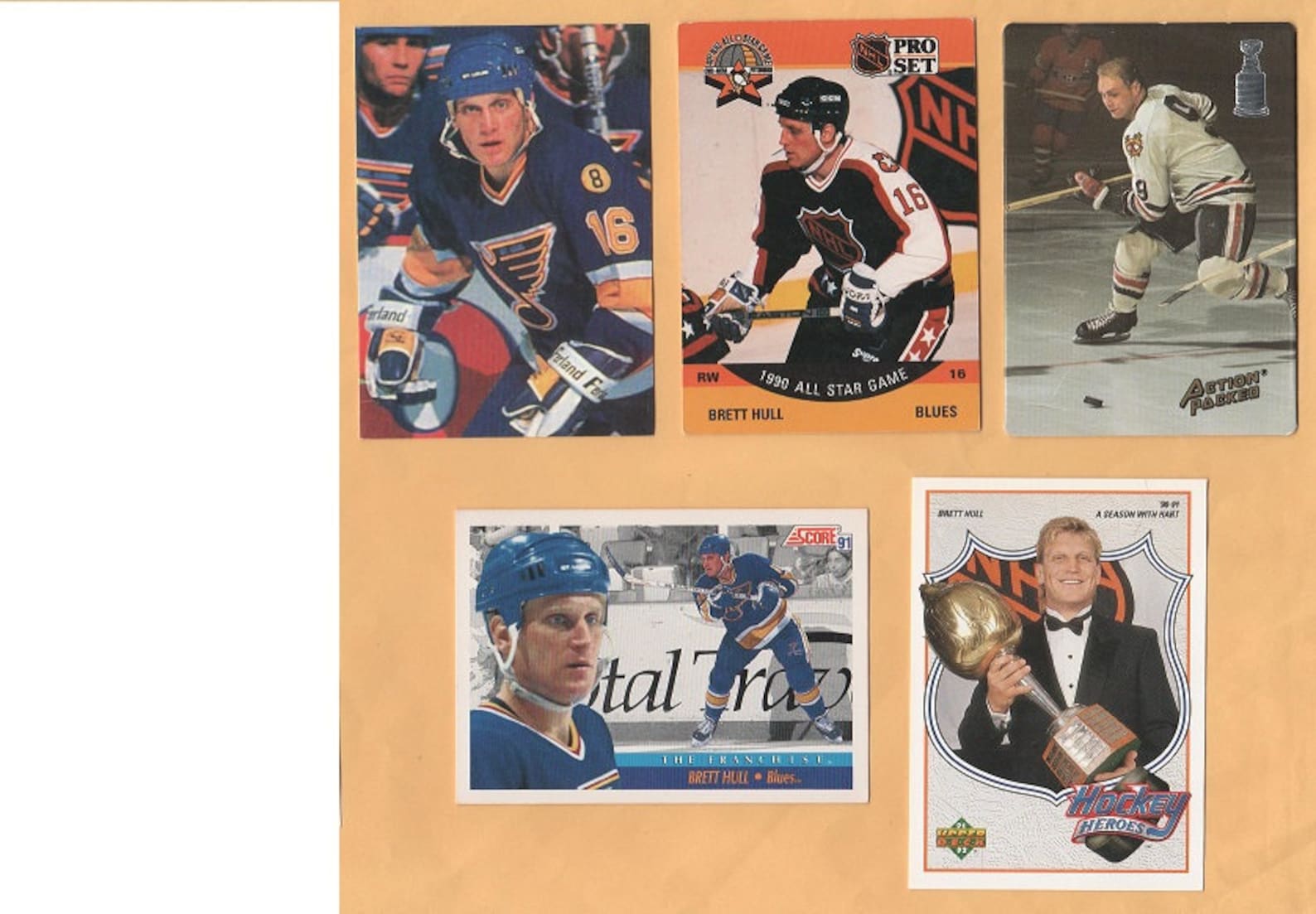 Vintage Bobby Hull Autograph and 1976 1993 Bobby, Dennis and Brett Hull ...