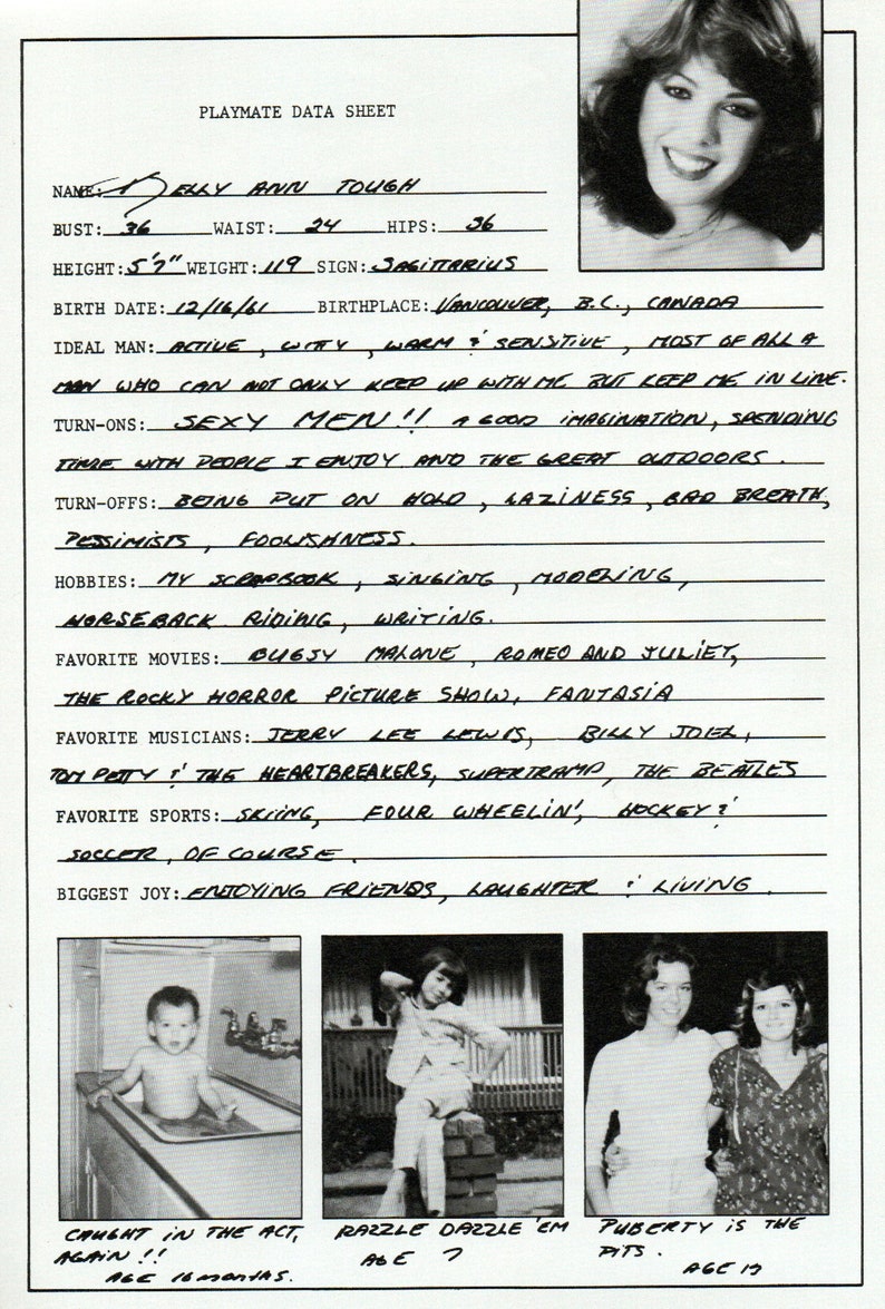 Vintage 1981 Playboy October Kelly Ann Tough Centerfold Donald - Etsy ...