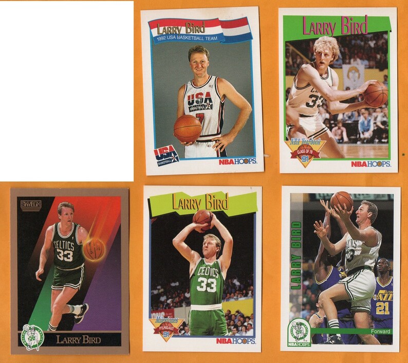 Vintage Larry Bird 1989 1992 11 Card Lot Boston Celtics NM / - Etsy