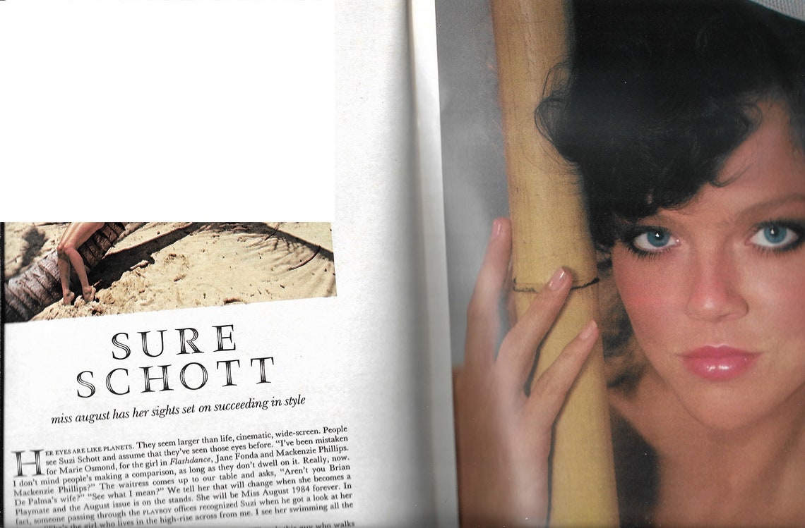 Vintage 1984 August Playboy Suzi Schott Centerfold Terry Moore - Etsy