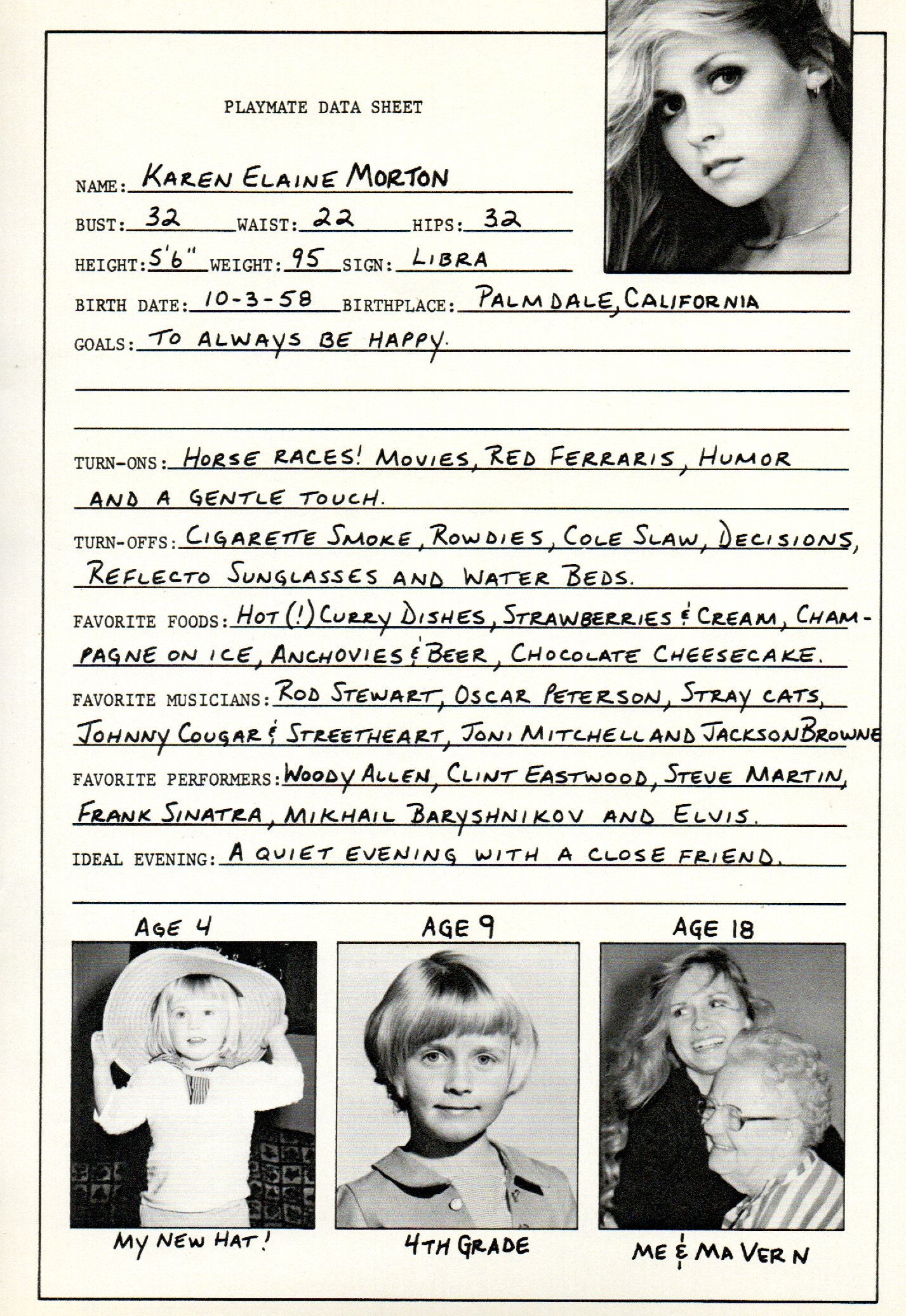 Vintage 1978 Playboy July Issue Karen Morton Centerfold - Etsy Canada