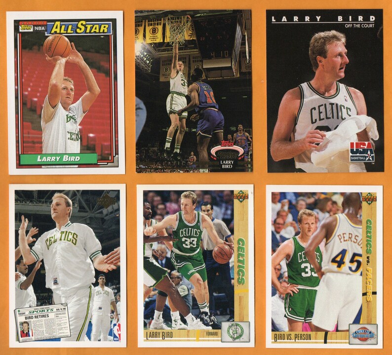 Vintage Larry Bird 1989 1992 11 Card Lot Boston Celtics NM / - Etsy