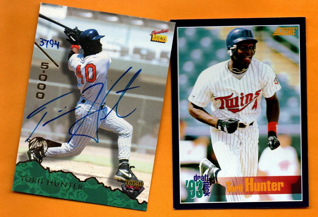 Torii Hunter AUTOGRAPH 1994 - 1995 Minnesota Twins With Signature ...