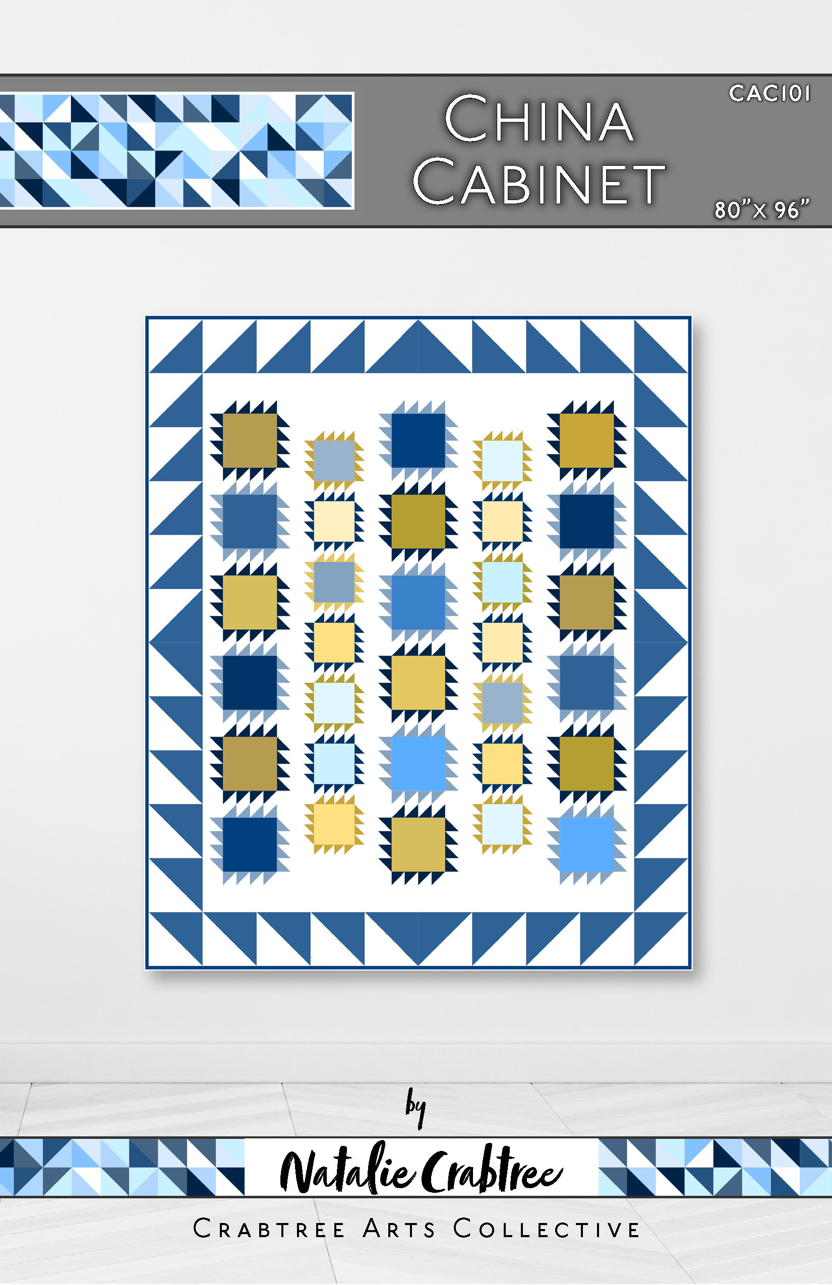 China Cabinet Quilt Pattern by Natalie Crabtree - Etsy
