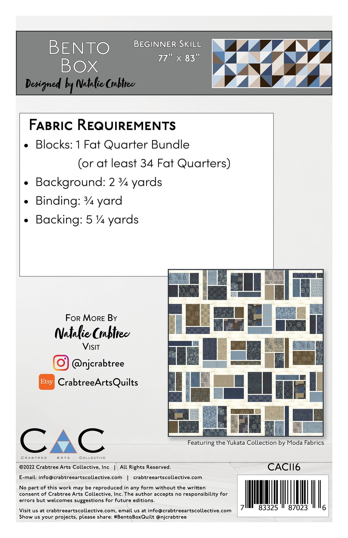 Bento Box PDF Quilt Pattern - Etsy