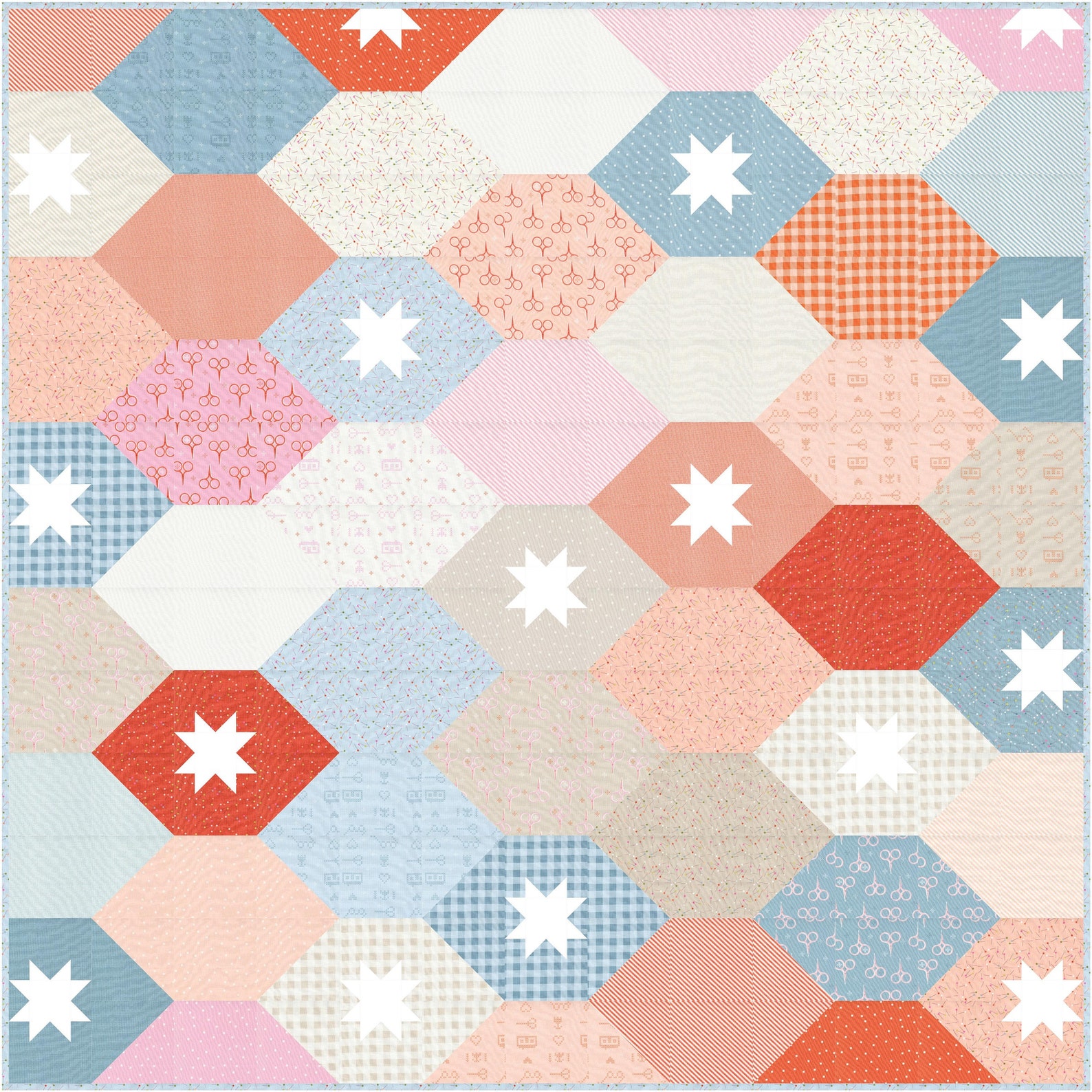 Stacked Tiles PDF Quilt Pattern - Etsy