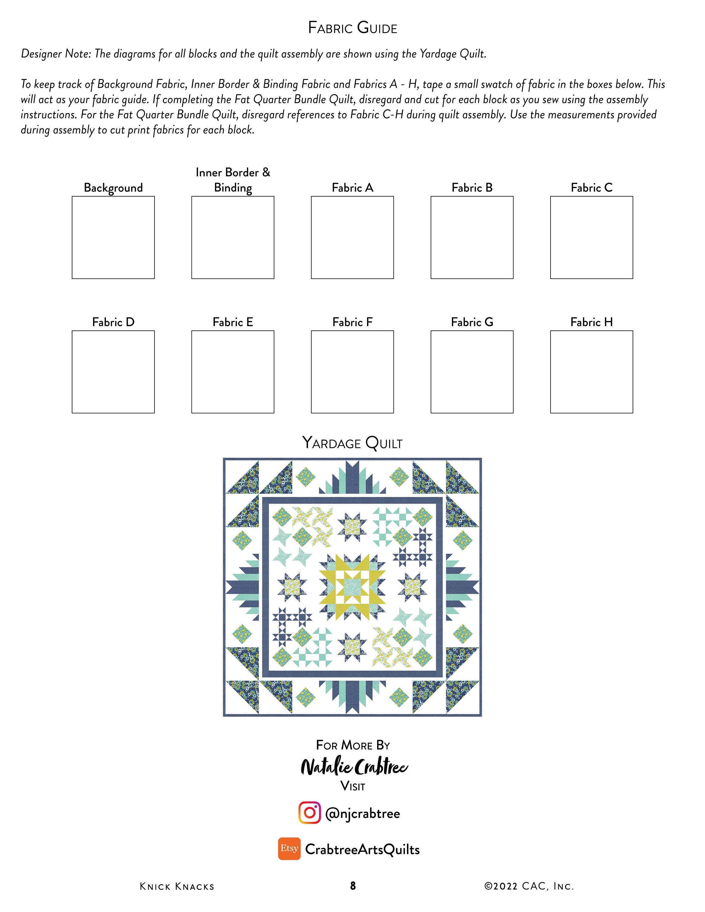 Knick Knacks Downloadable PDF Pattern - Etsy