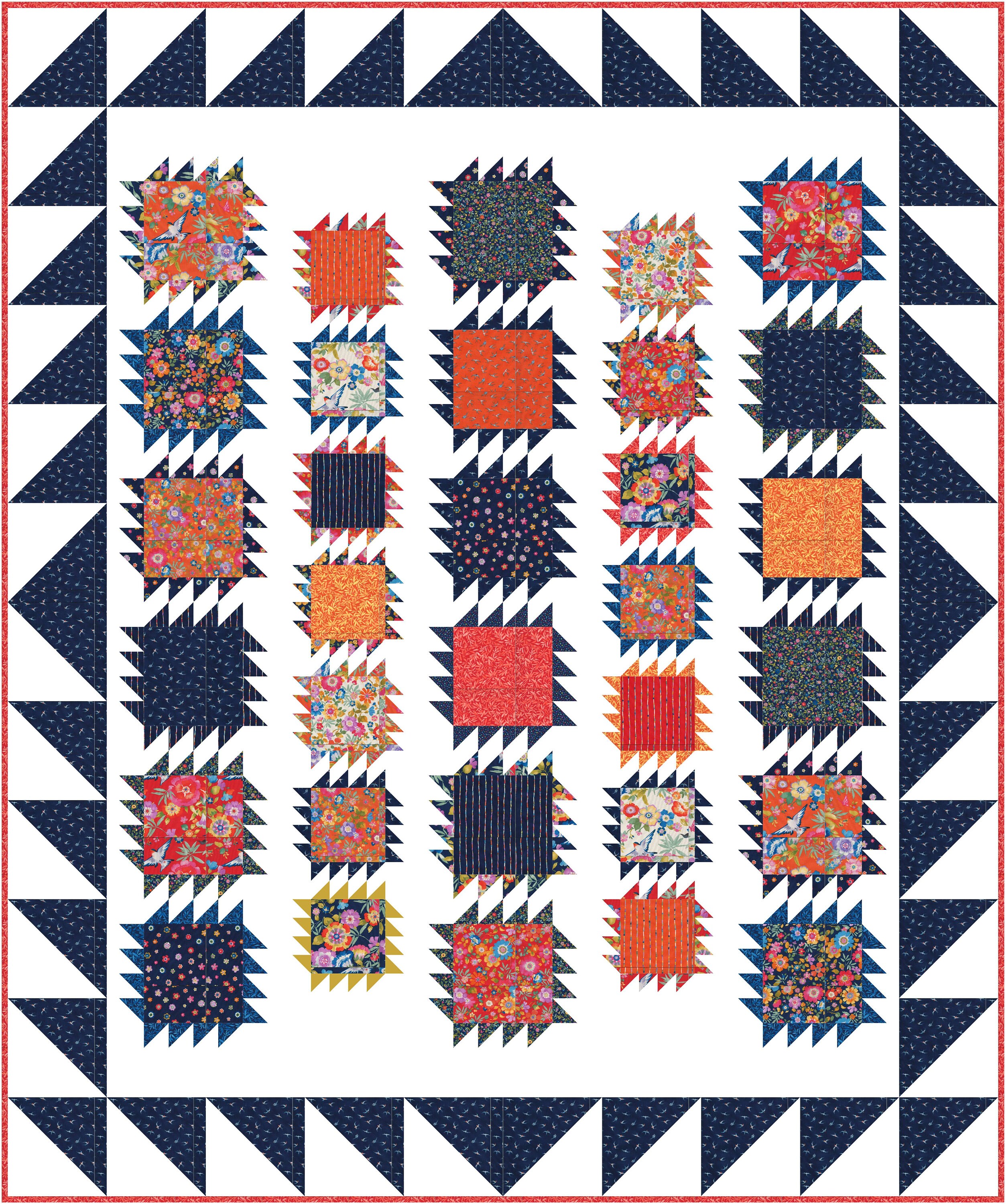 China Cabinet Quilt Pattern by Natalie Crabtree - Etsy