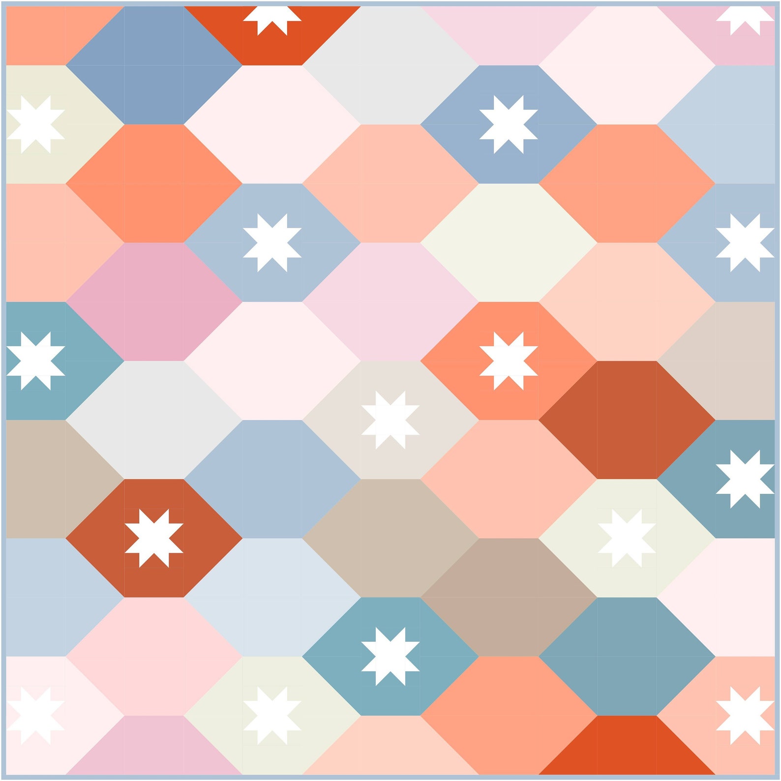 Stacked Tiles PDF Quilt Pattern - Etsy