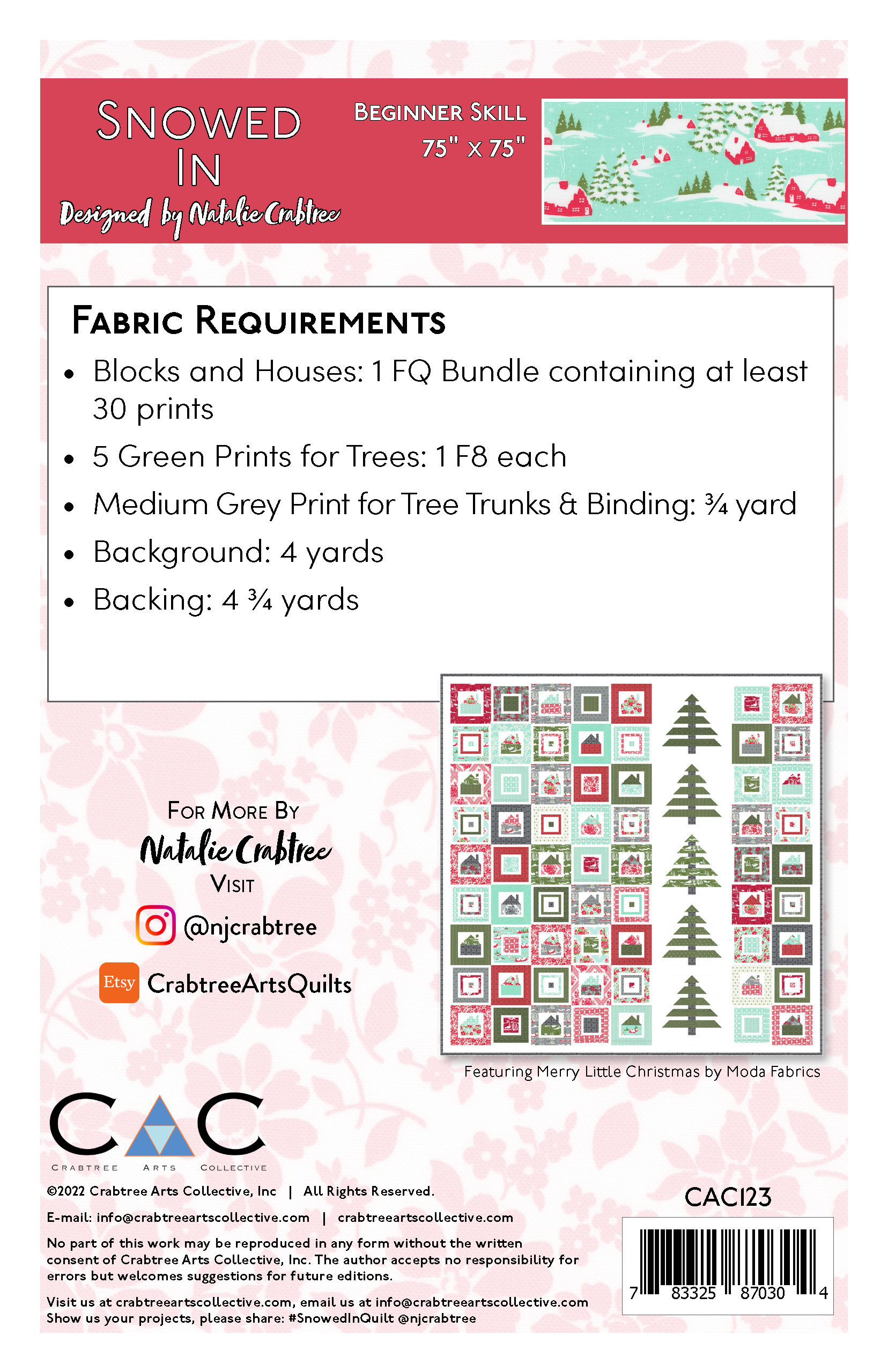 Snowed in PDF Quilt Pattern - Etsy